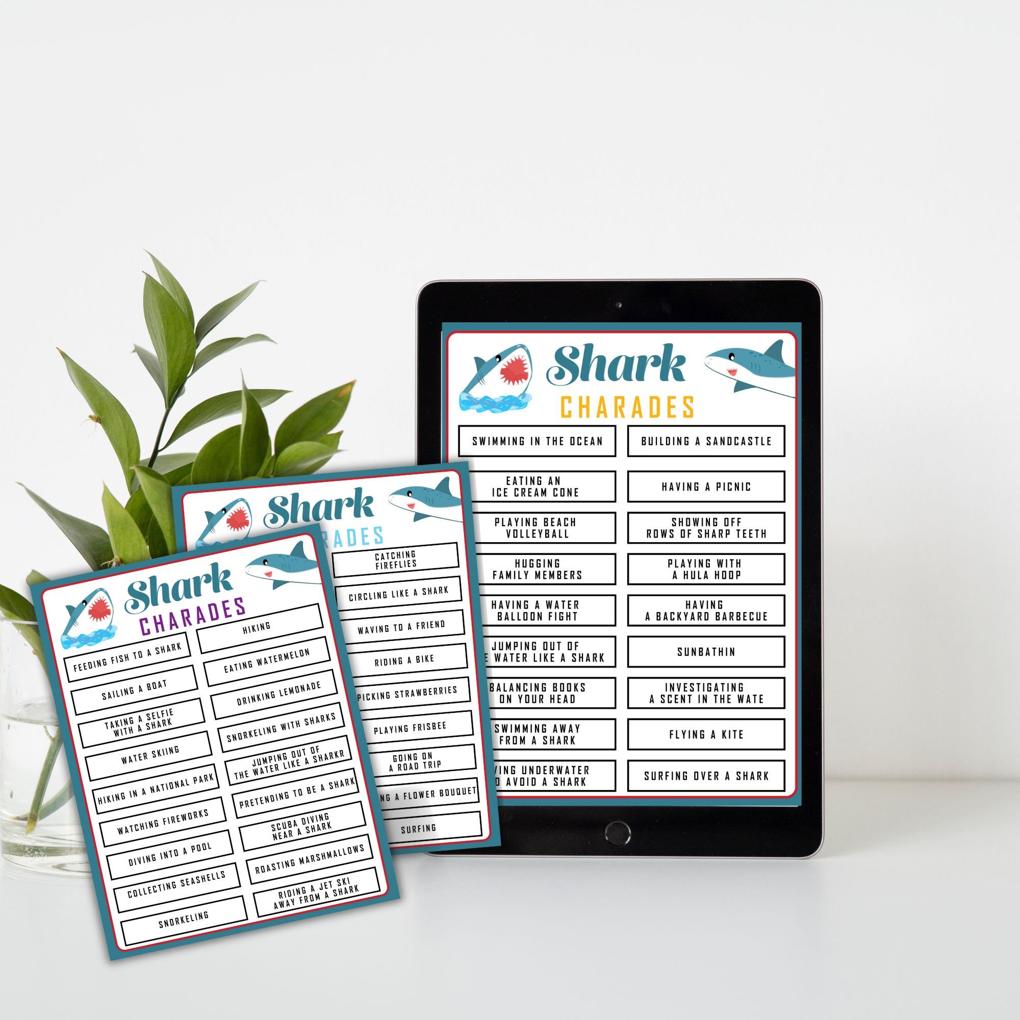 Shark Week Games Great White Shark Kids Adult Classroom Activities Jaws ...