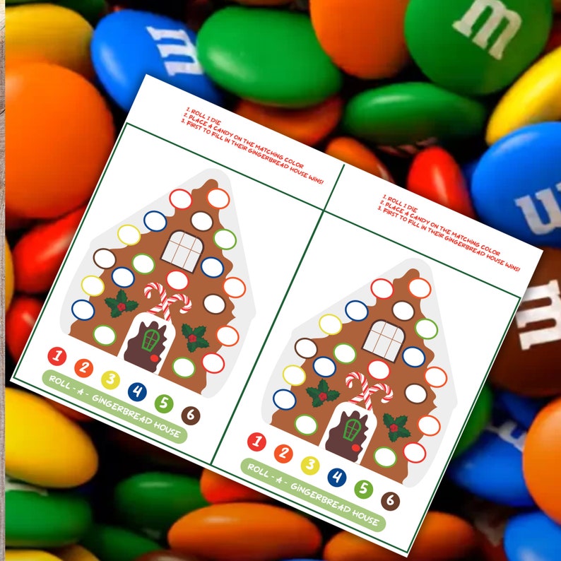 Roll A Santa Kids Game, Letter Santa Christmas Dice Game, Tree Family ...