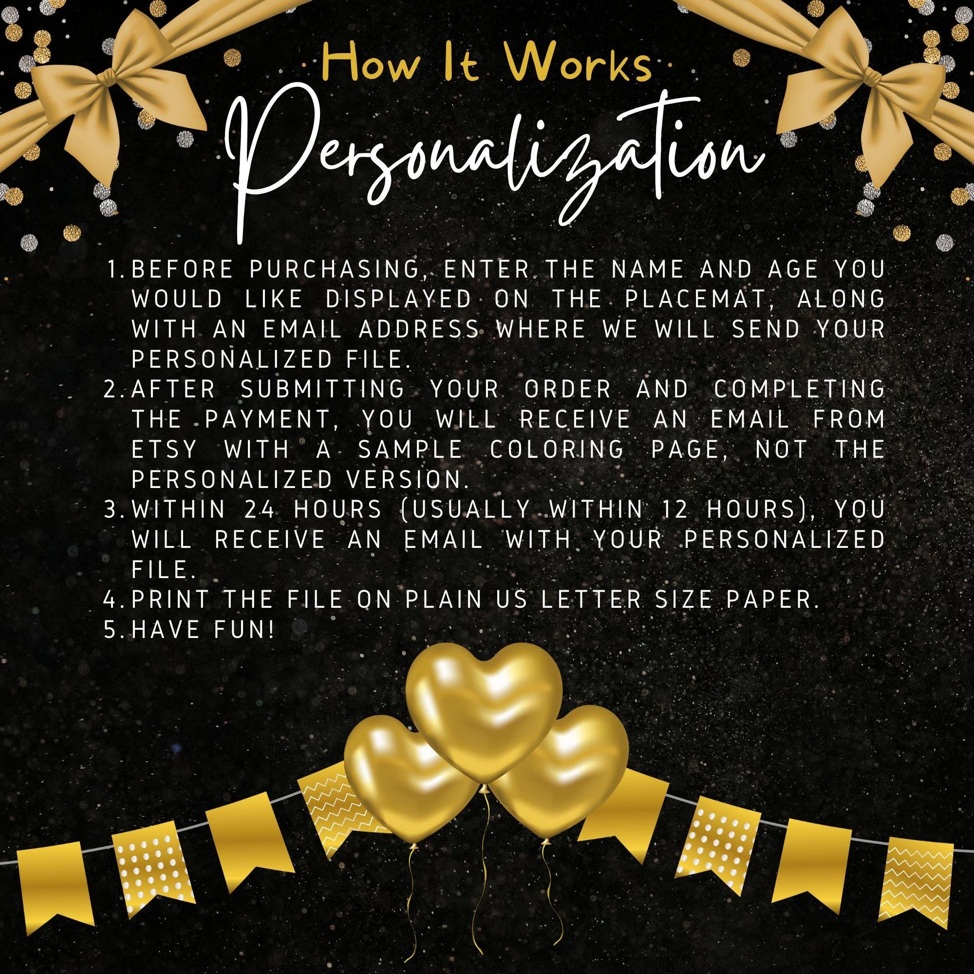 Strawberry Personalized Birthday Party Placemat, First Birthday Party ...