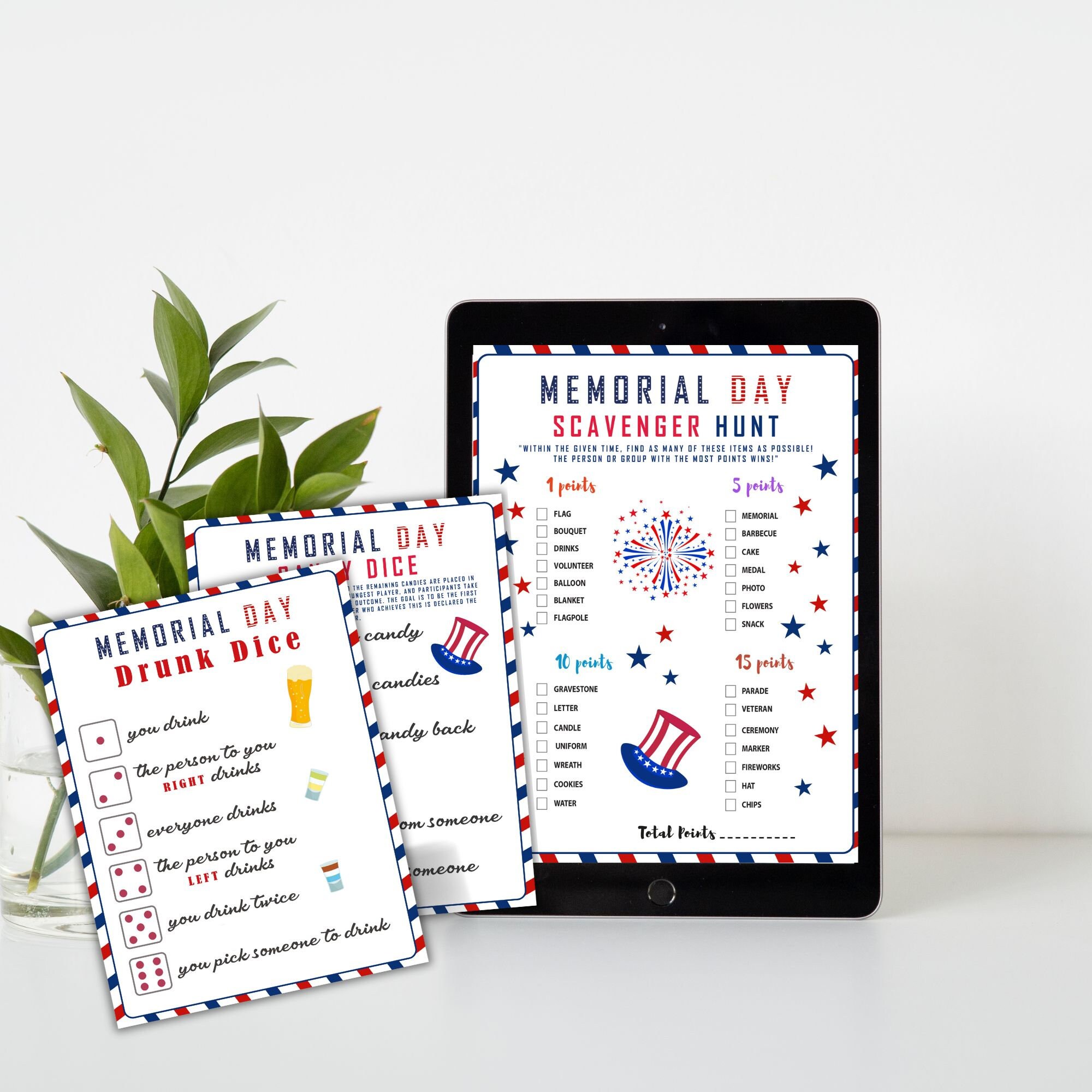 Memorial Day Games Classroom, Picnic Activities, Trivia Games for Kids ...