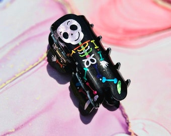 Skeleton Hair Clip - Etsy