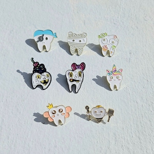 Dental Pin Tooth Pin Dental Hygiene Gift Teeth Pin Dental School Pin ...