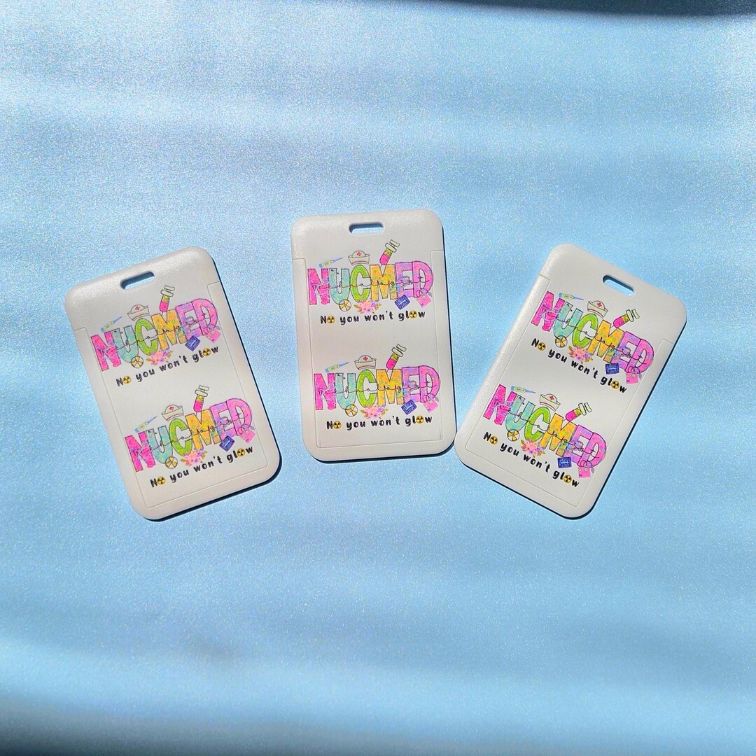 Nuclear Medicine Badge Holder Nuc Med ID Holder Nuclear Medicine ...