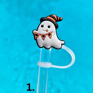 Halloween Straw Topper Stanley Cup Accessories Straw Cover Ghost ...