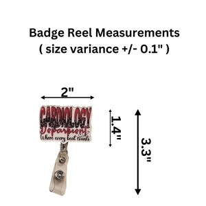 Cardiology Badge Reel Cardiac Nurse Badge Holder Cath Lab Id Holder ...