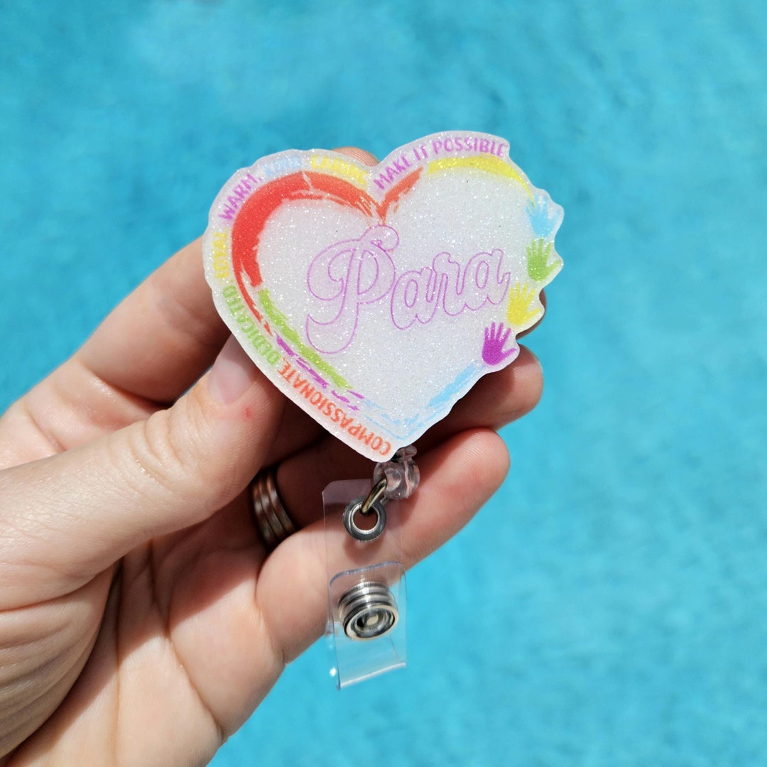 Para Professional Badge Reel Paraprofessional Gift for Para Pro Id ...