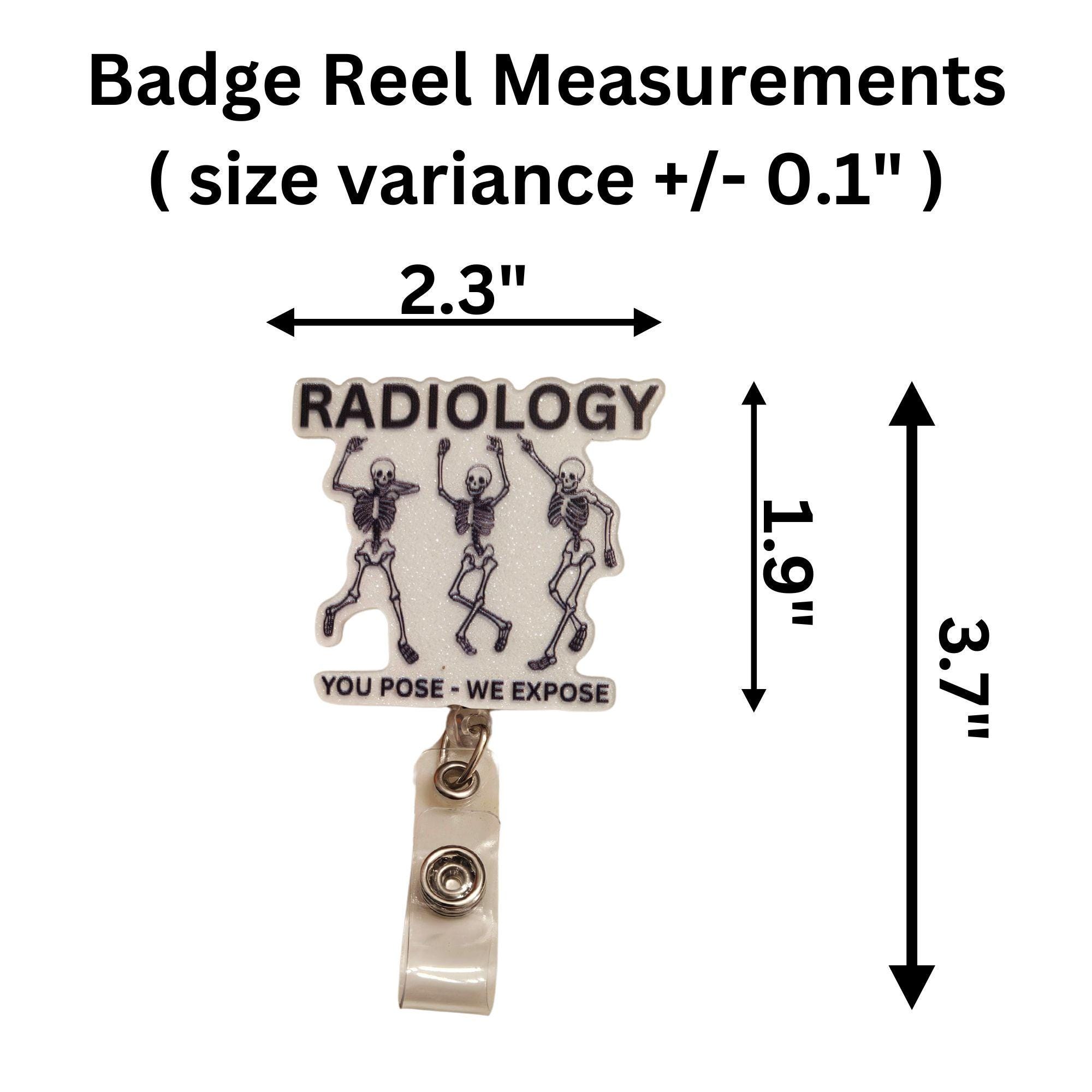 Radiology Badge Reel Xray Badge Holder Rad Tech Gift for New ...