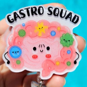 GI Badge Reel Gastroenterology Badge Gift Gastro Id Holder Anatomical ...