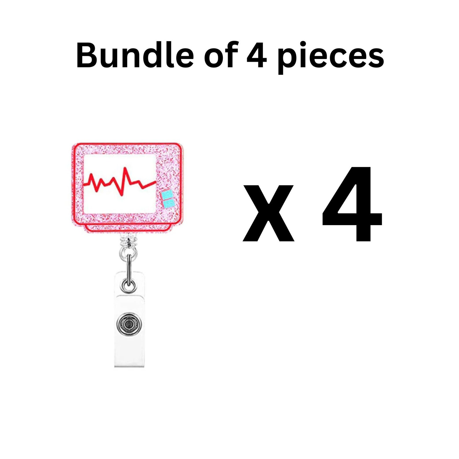 Cardiac Badge Reel EKG Badge Holder Cardiology Badge Gift Telemetry ...