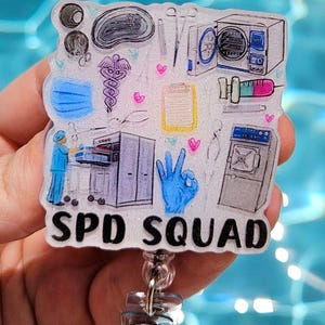Sterile Processing Tech Badge Reel SPD Tech Week Gift Central Sterile ...