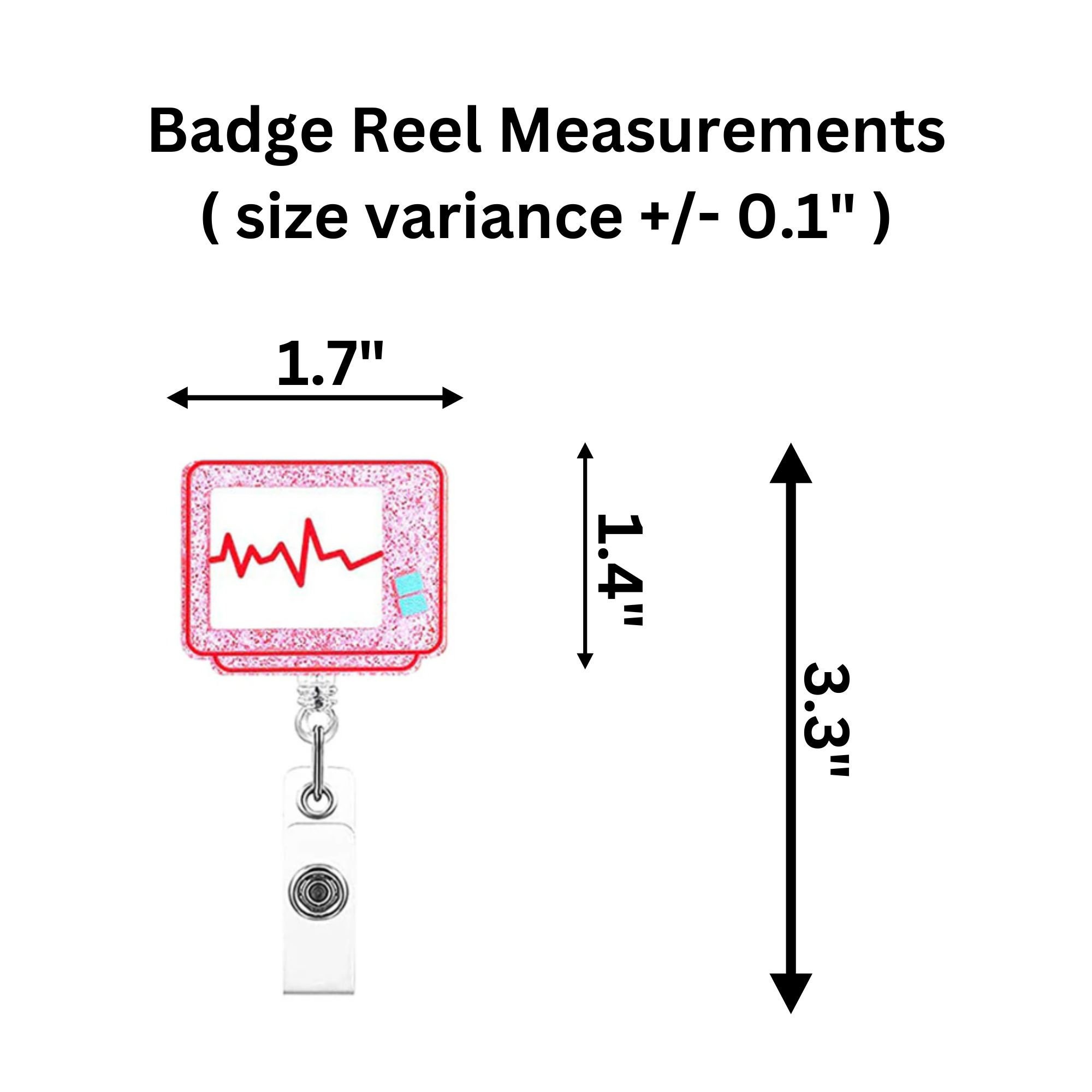 Cardiac Badge Reel EKG Badge Holder Cardiology Badge Gift Telemetry ...