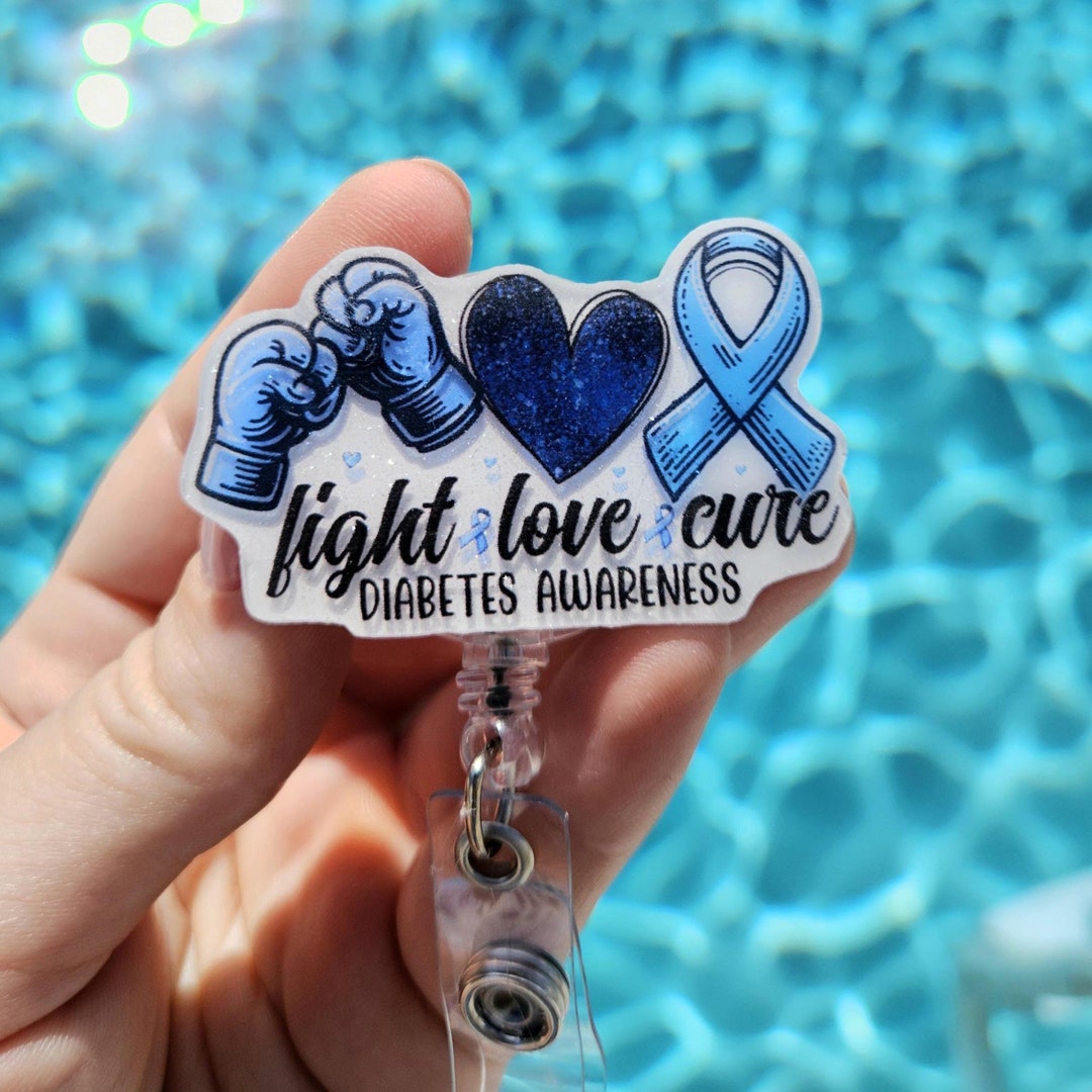 Diabetes Awareness Badge Reel Diabetic Supplies Insulin Accessories ...
