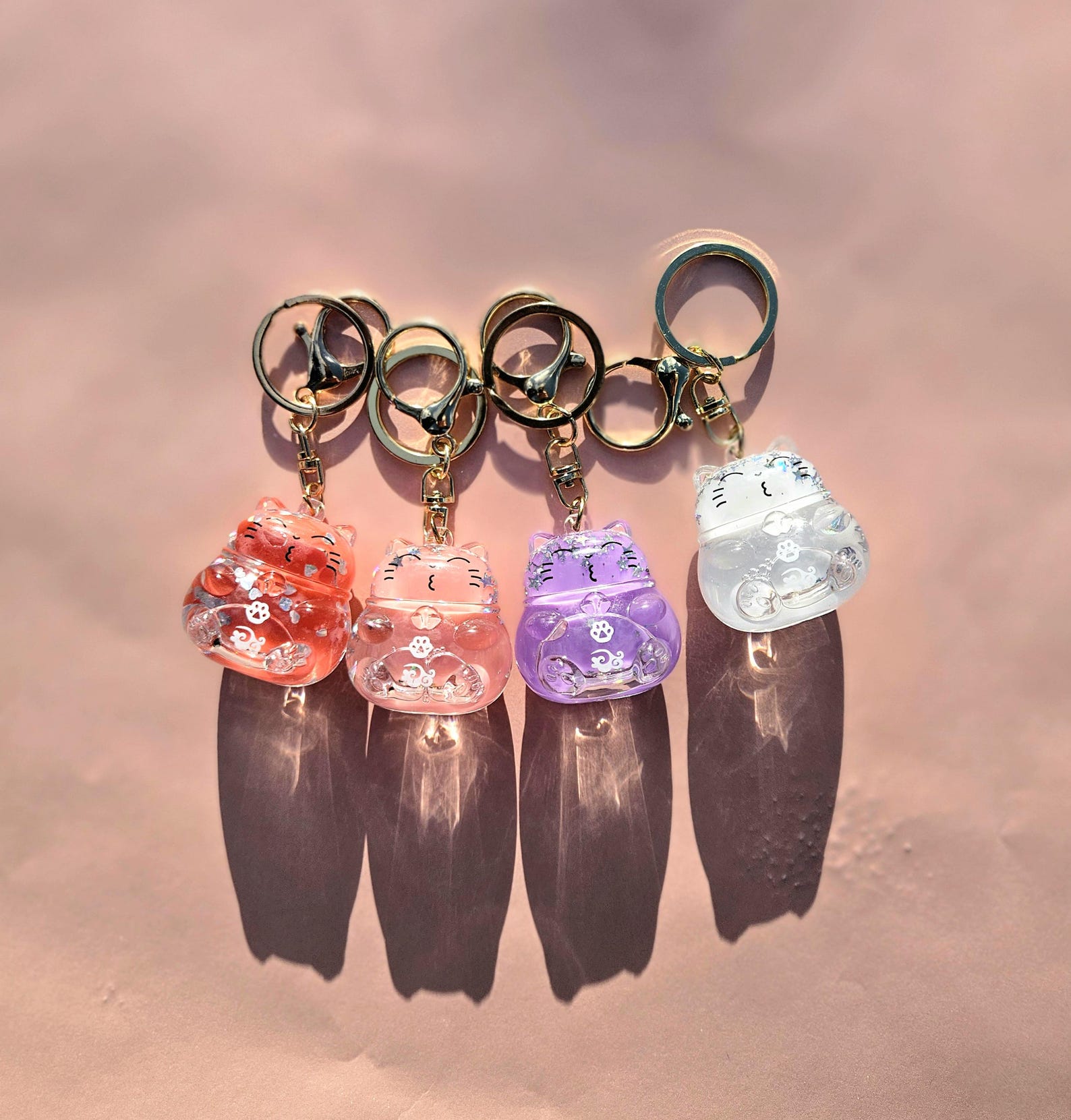 Liquid Keychain Water Filled Key Chain Liquid Shaker Liquid Motion ...