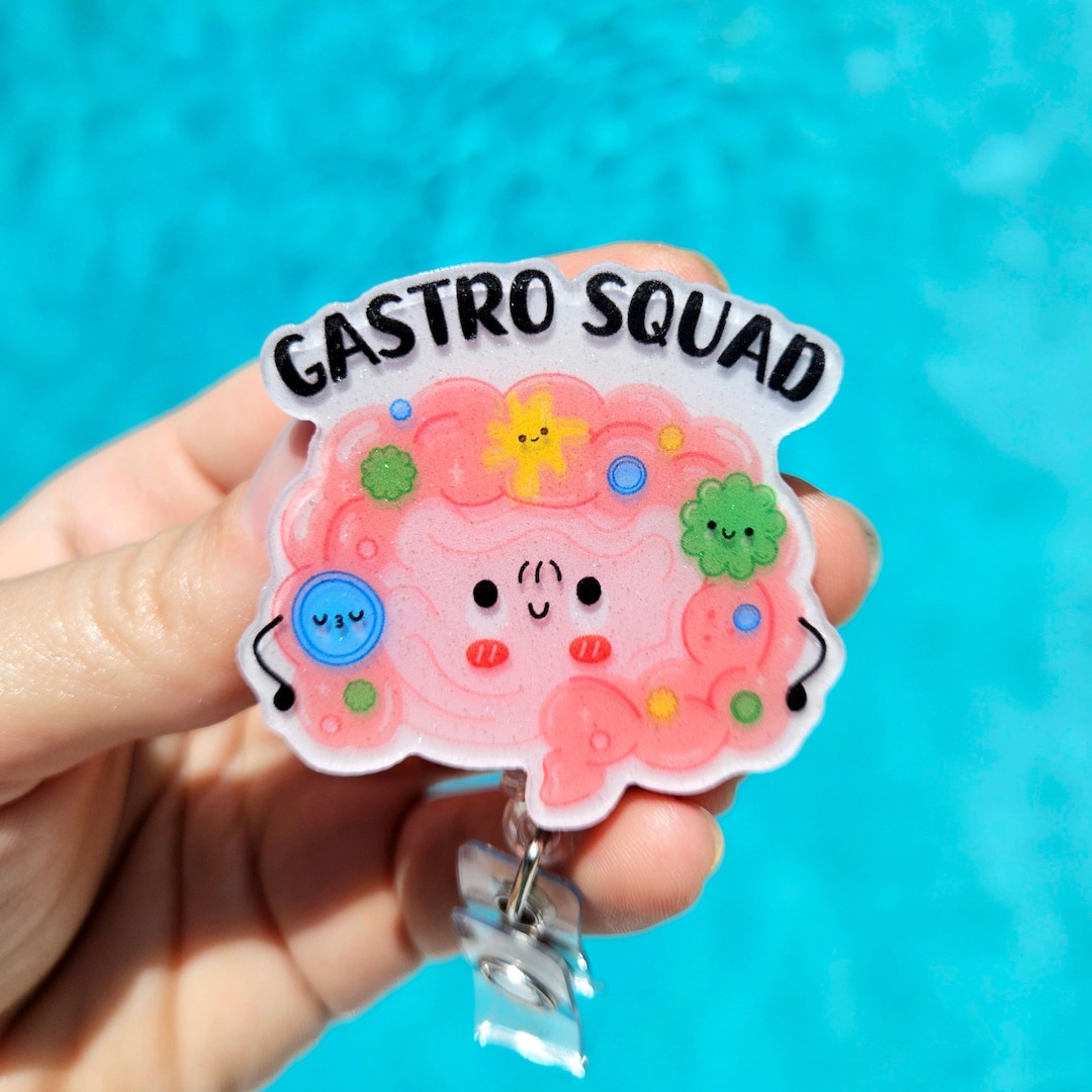 GI Badge Reel Gastroenterology Badge Gift Gastro Id Holder Anatomical ...