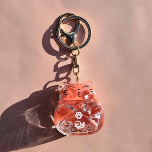 Liquid Keychain Water Filled Key Chain Liquid Shaker Liquid Motion ...