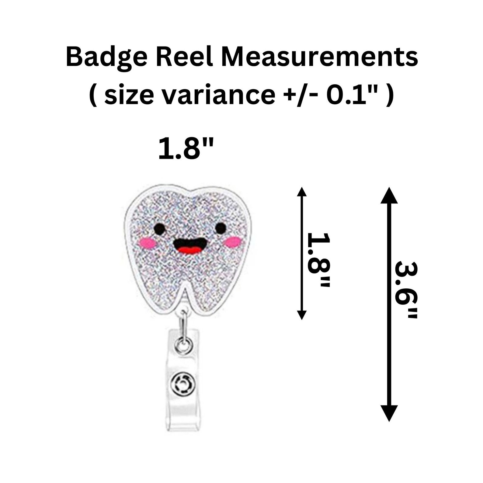 Tooth Badge Reel Dental Badge Holder Dental Assistant Badge Dental ...
