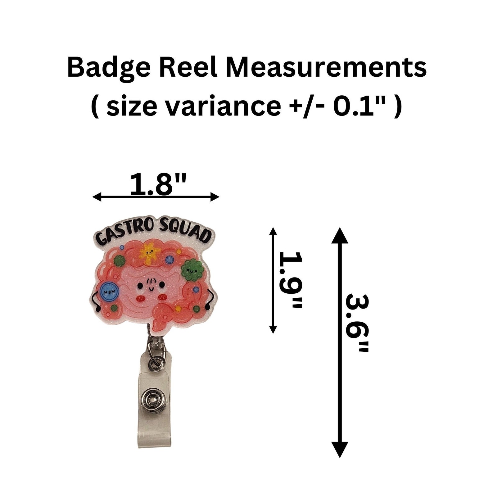 GI Badge Reel Gastroenterology Badge Gift Gastro Id Holder Anatomical ...