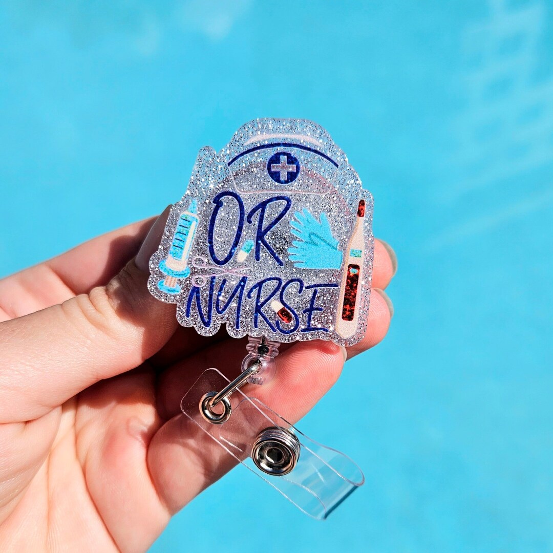 Med Surg Nurse Badge Reel Operating Room Nurse Badge Gift OR Nurse ...