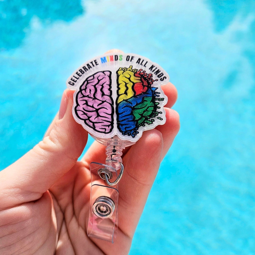 Autism Awareness Badge Reel Mental Awareness Gift Badge ADHD ...