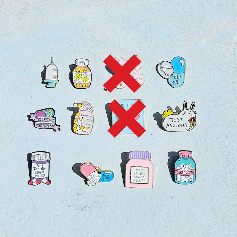 Pharmacy Enamel Pins - Etsy