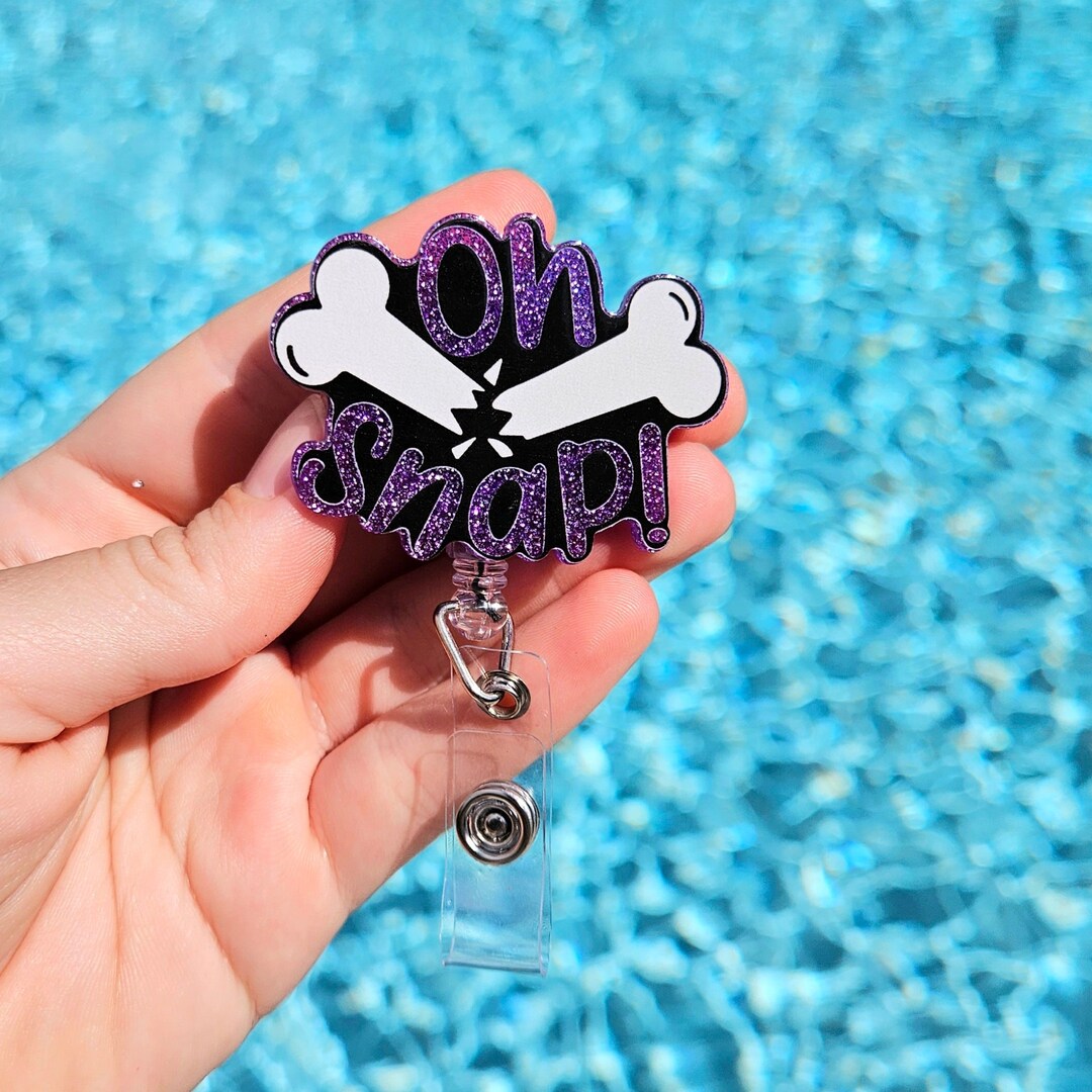 Ortho Badge Reel Nurse Orthopedic Badge Bones Gift Funny Badge Nurse ...