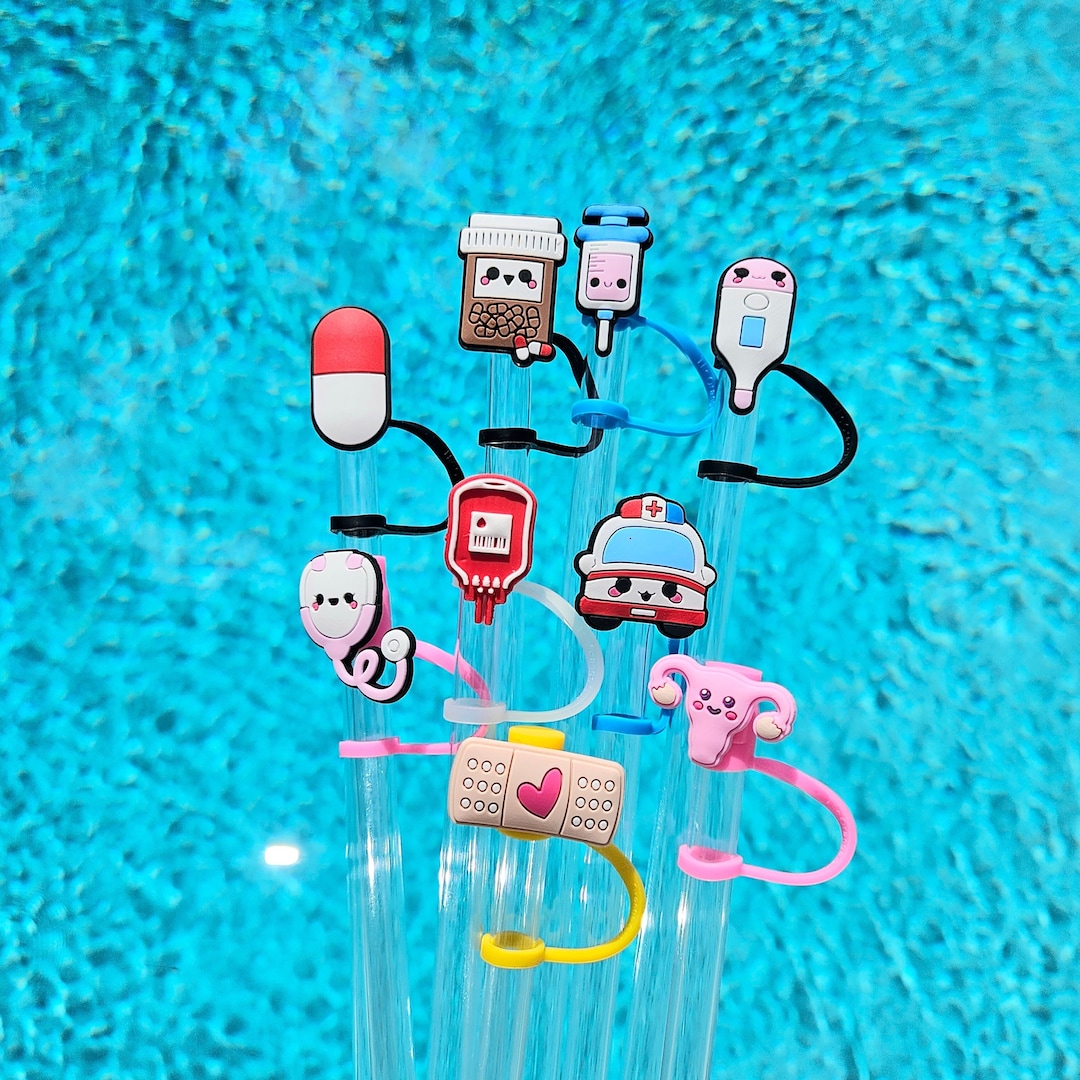 Medical Straw Topper Stanley Gift Straw Buddies Gift Pharmacy - Etsy
