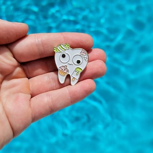 Dental Pin Tooth Pin Dental Hygiene Gift Teeth Pin Dental School Pin ...