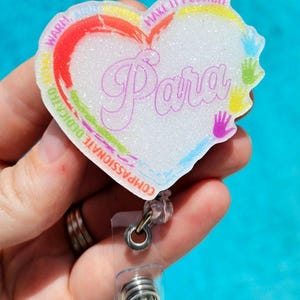 Para Professional Badge Reel Paraprofessional Gift for Para Pro Id ...