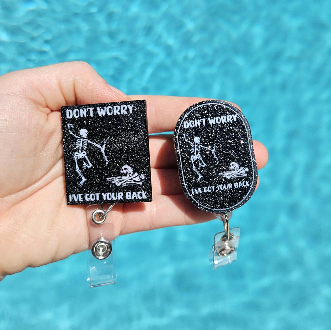 Radiology Tech Halloween Badge Reel Funny Skeleton Id Holder Xray ...