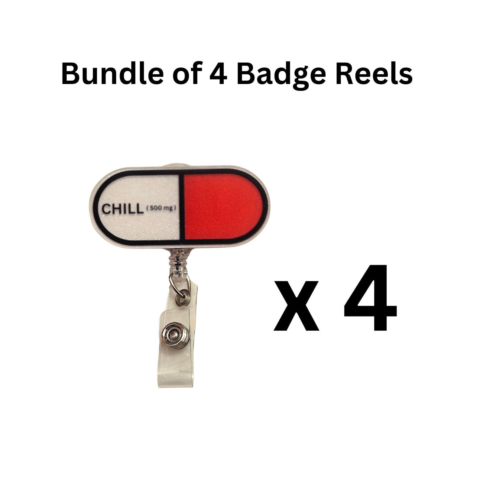 Pharmacy Badge Reel Pharmacy Tech Badge Gift Chill Pill Badge Holder ...