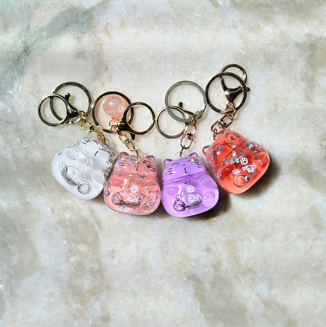 Liquid Keychain Water Filled Key Chain Liquid Shaker Liquid Motion ...