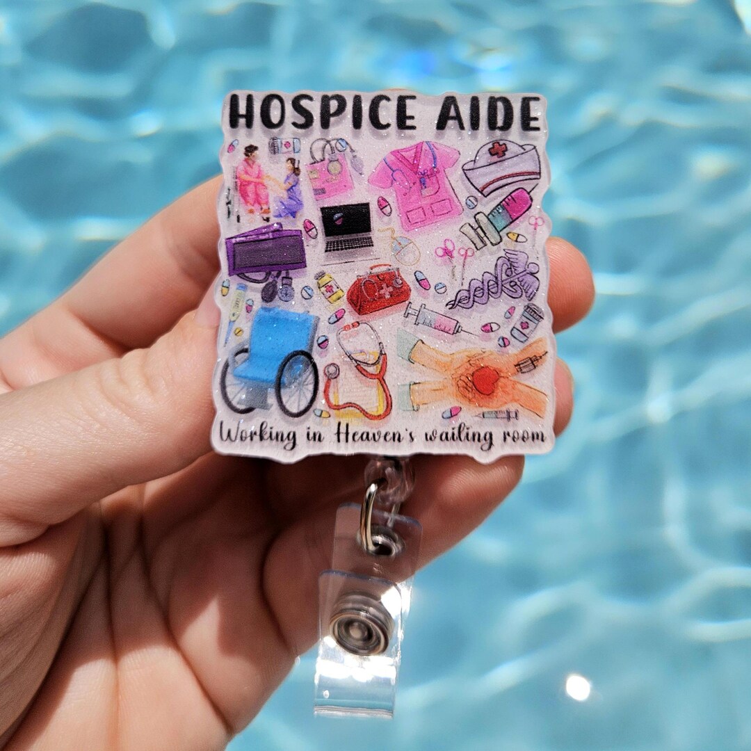 Hospice Aide Badge Reel Palliative Care Lanyard Gift for Hospice ...