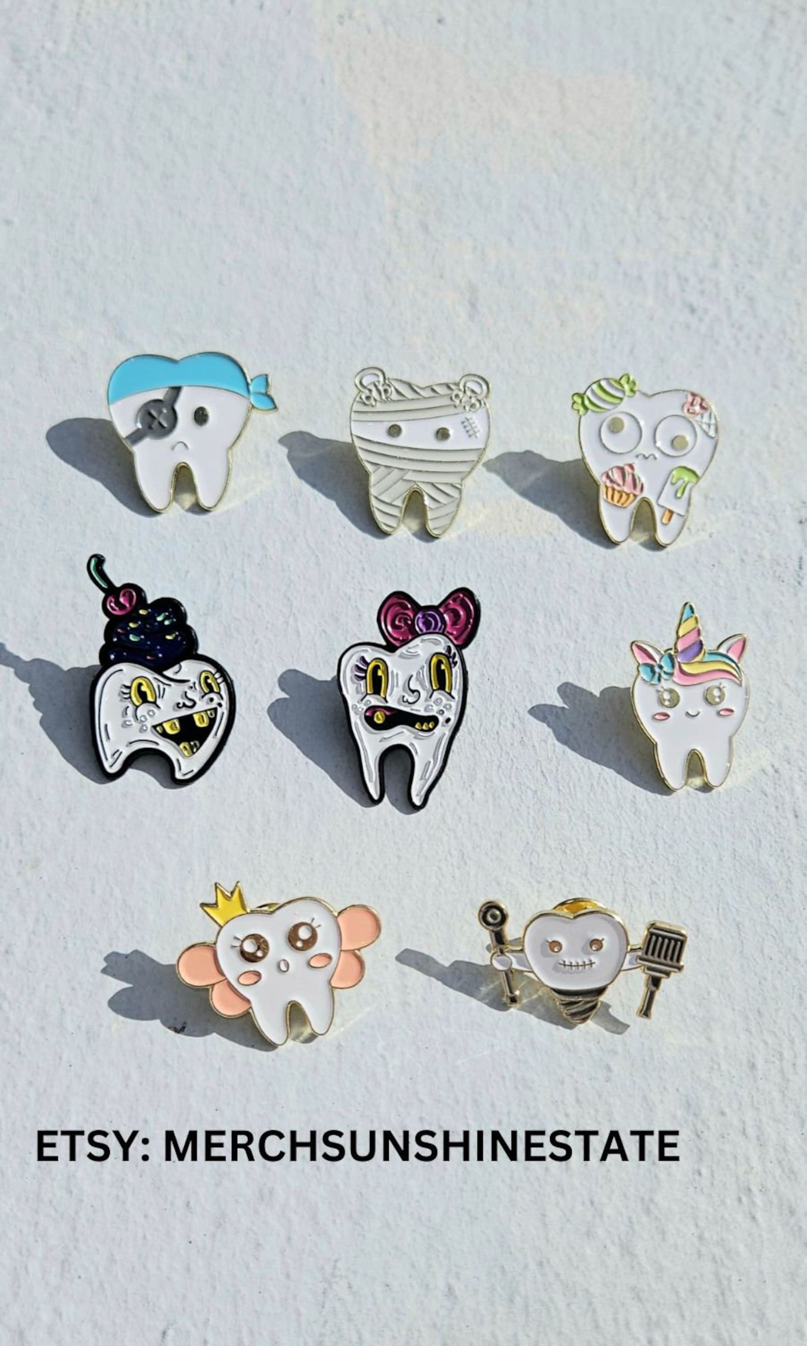 Dental Pin Tooth Pin Dental Hygiene Gift Teeth Pin Dental School Pin ...