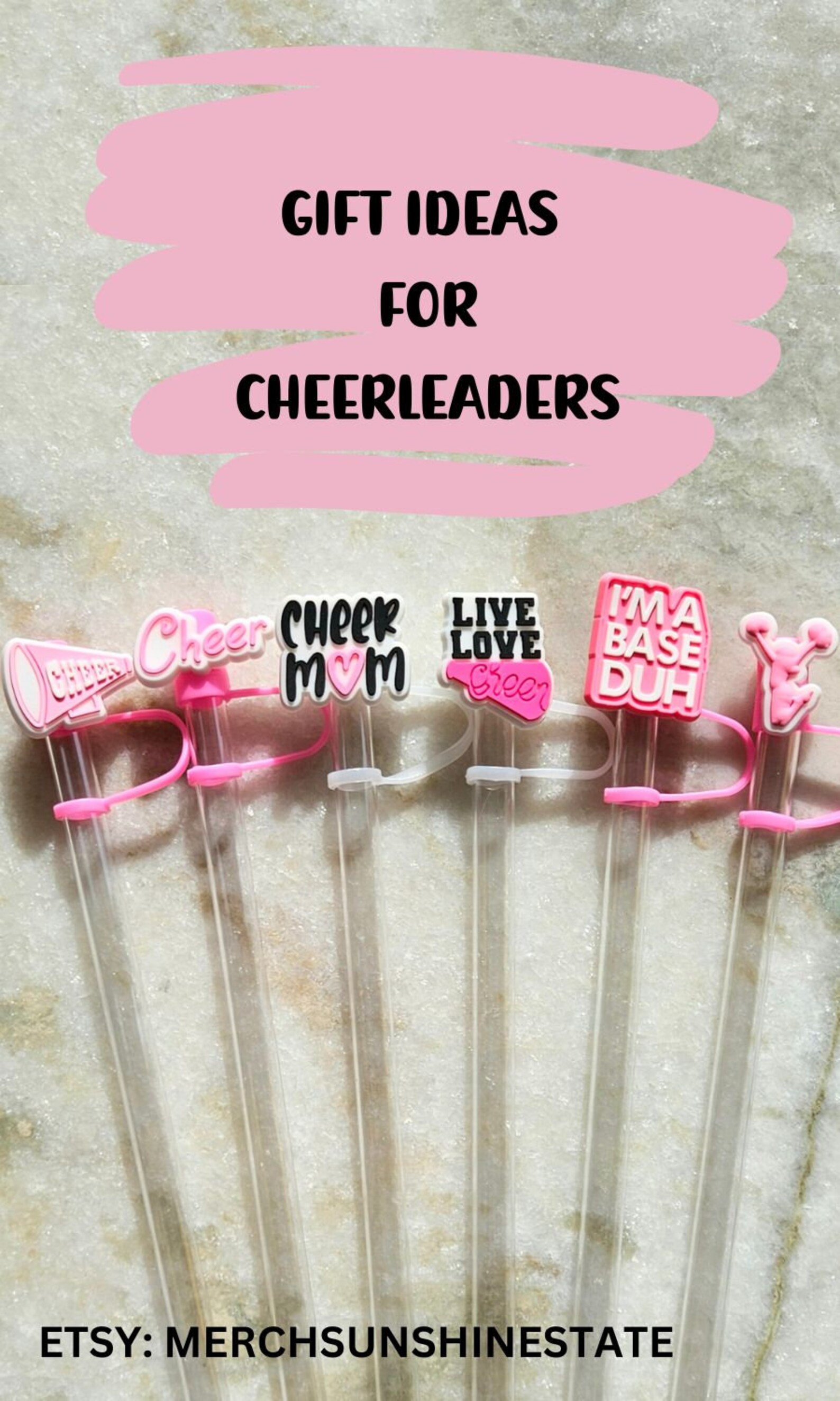 Cheer Stanley Straw Topper Stanley Cup Accessories Cheerleader Gift ...
