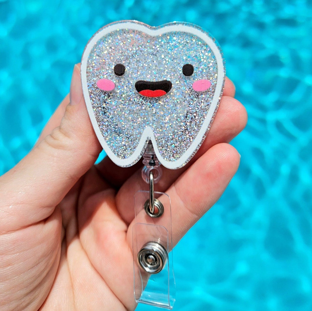 Tooth Badge Reel Dental Badge Holder Dental Assistant Badge Dental ...
