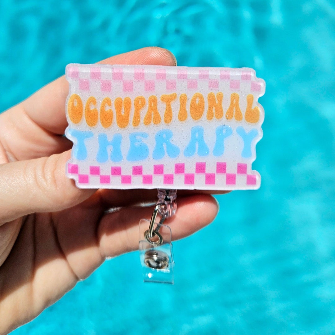 Occupational Therapy Badge Reel Special Education Teacher Lanyard OT ...