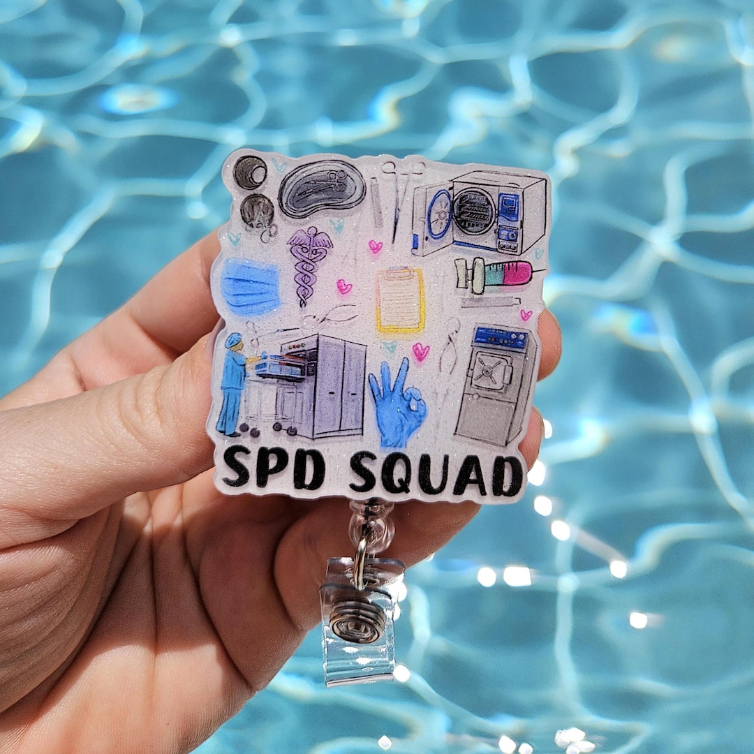 Sterile Processing Tech Badge Reel SPD Tech Week Gift Central Sterile ...