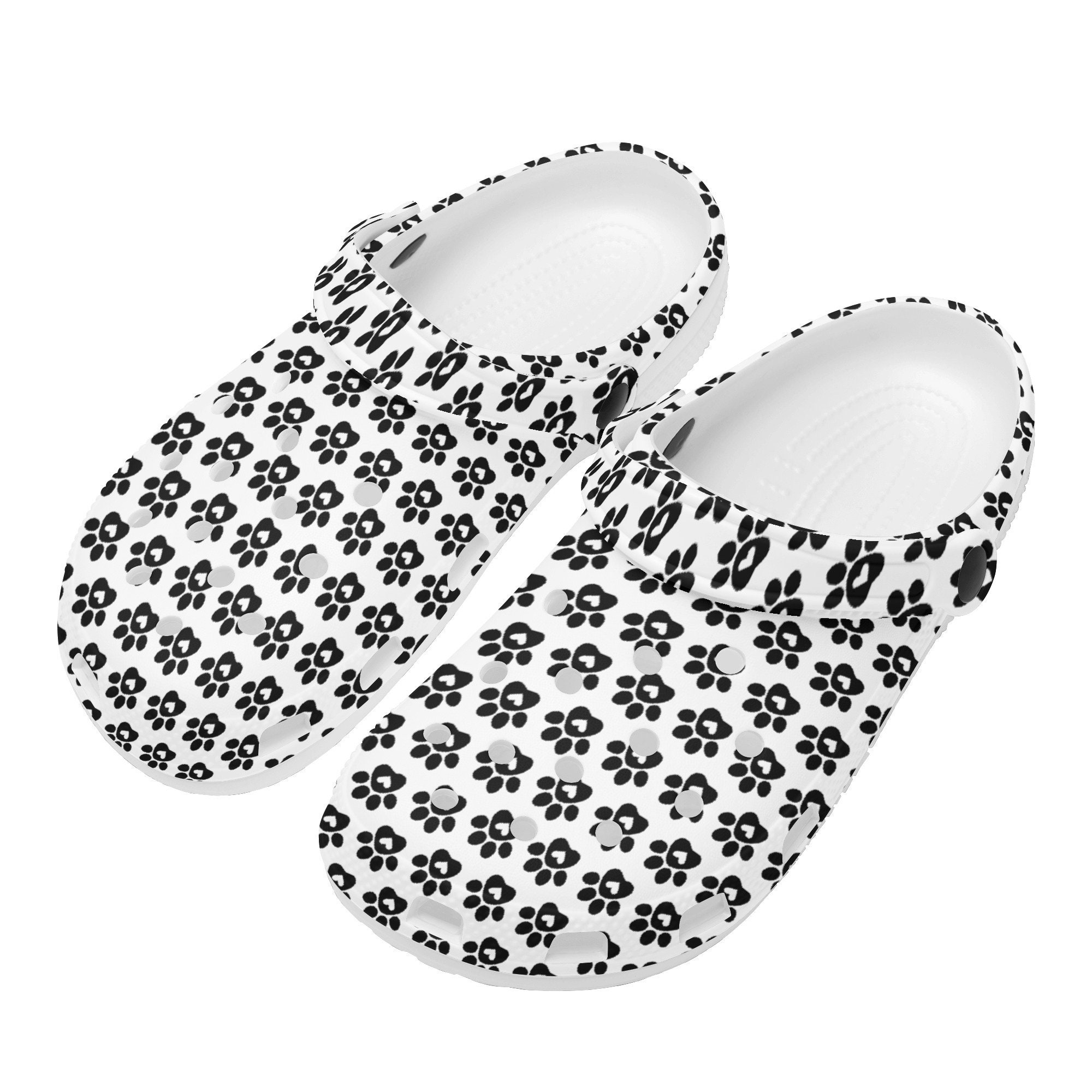 Woman's Classic Clogs Doggie Paw Great for Walking the Dog Dog Walking ...
