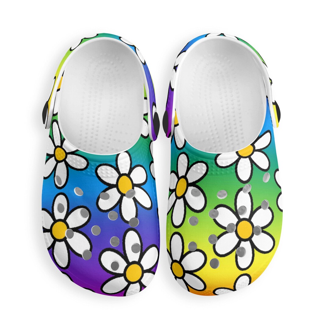 Kids Classic Clogs With Rainbow Design for Kids Unisex - Etsy