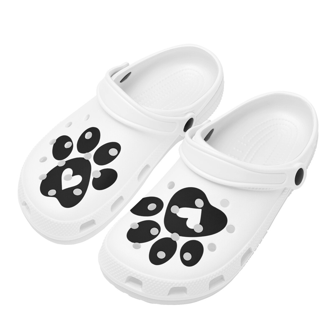 Woman's Classic Clogs Doggie Paw Great for Walking the Dog Dog Walking ...