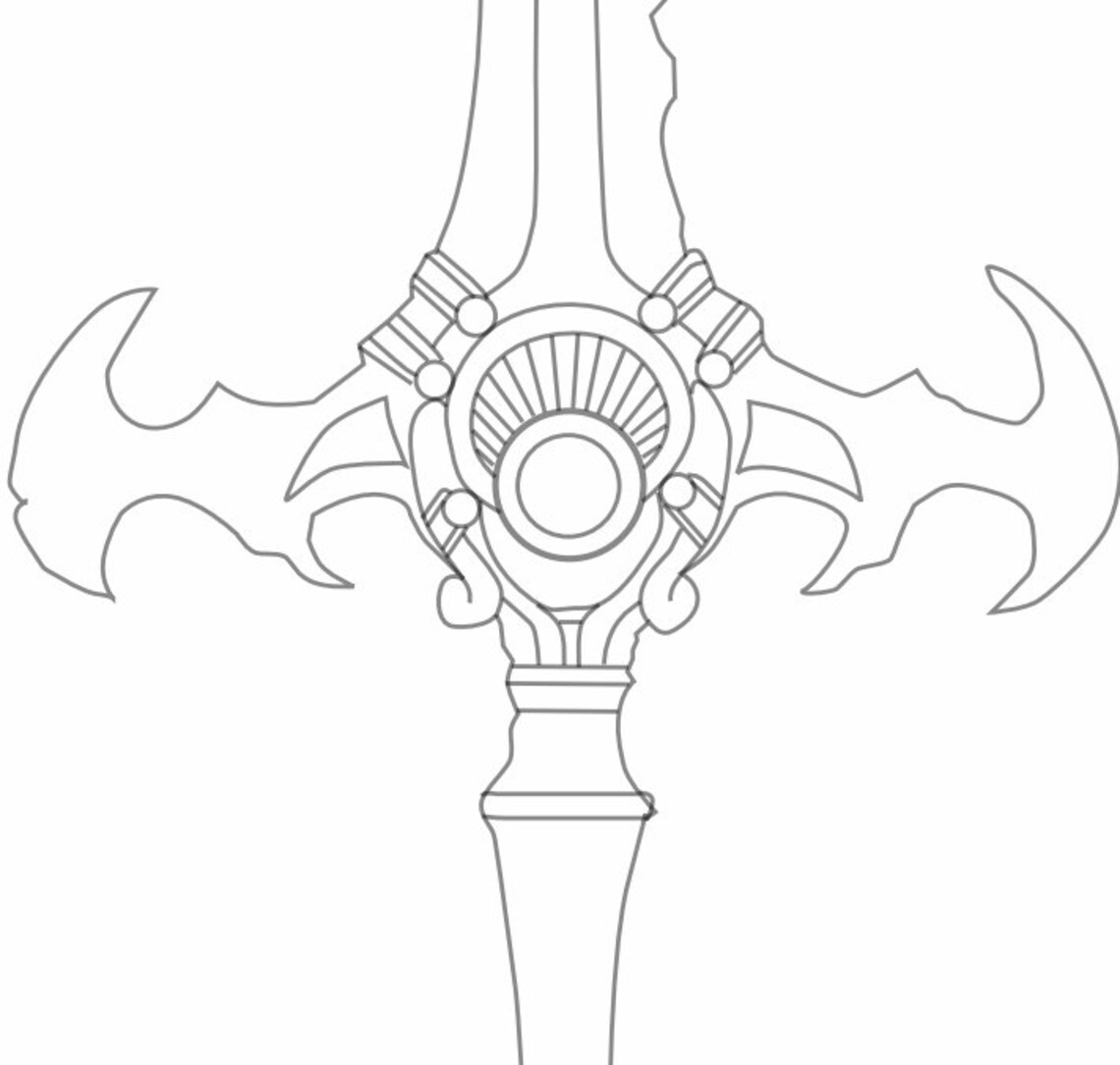Byleth Sword of the Creator Blueprint - Etsy