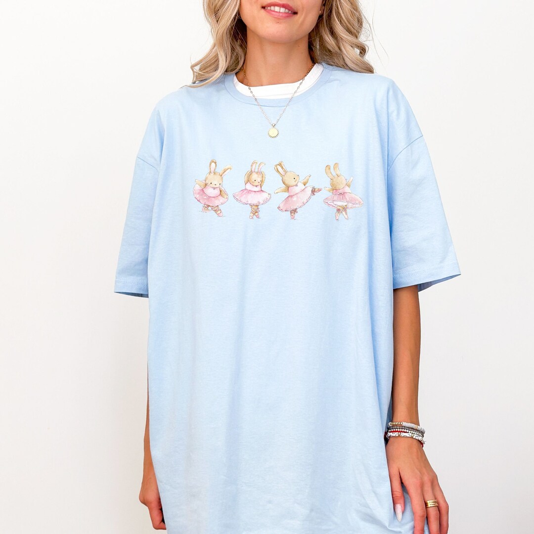 Coquette Dancing Ballerina Bunnies Aesthetic Trendy T-shirt, Coquette T ...
