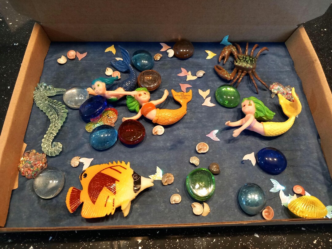 Mermaid Small World Box: Imaginative Play Set - Etsy