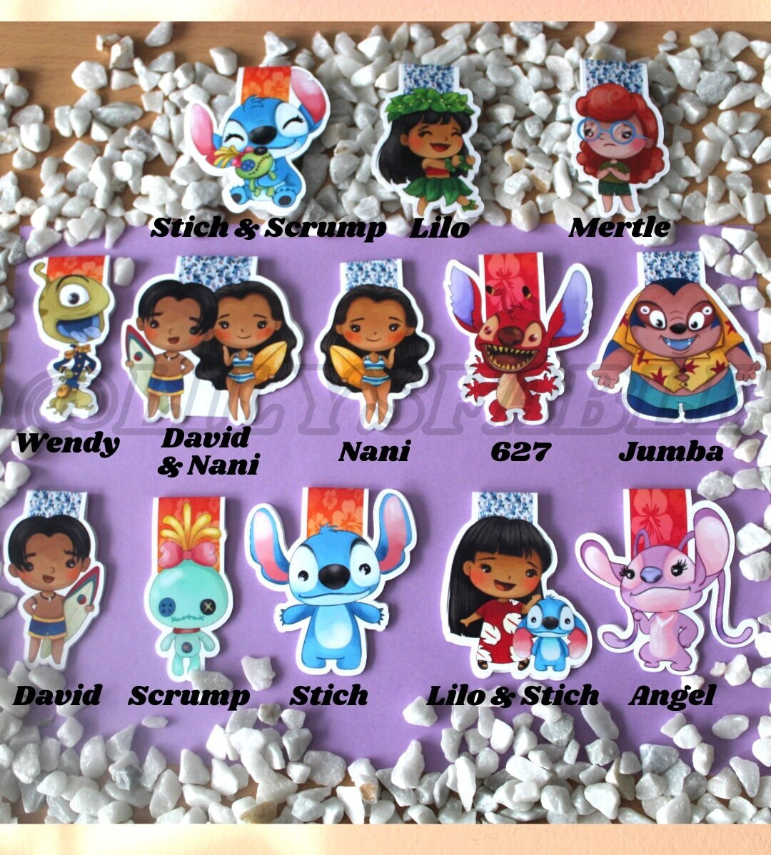 Lilo and Stitch Magnetic Bookmarks - Etsy
