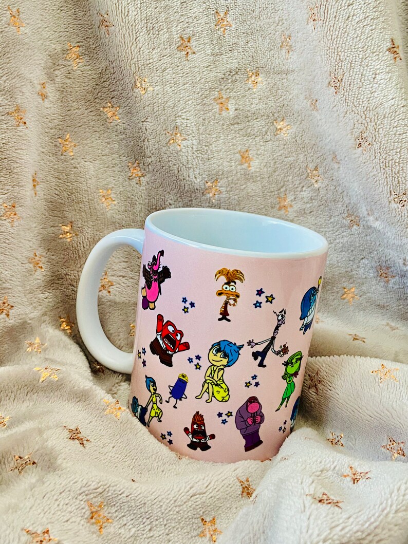 Inside Out Mug 2, Inside Out, Emotions, Cartoon Mug, Emotions Mug, Fear ...