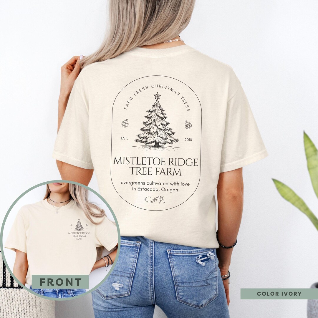 Personalized Christmas Tree Farm Shirt, Xmas Farm Lover, Custom Tree ...