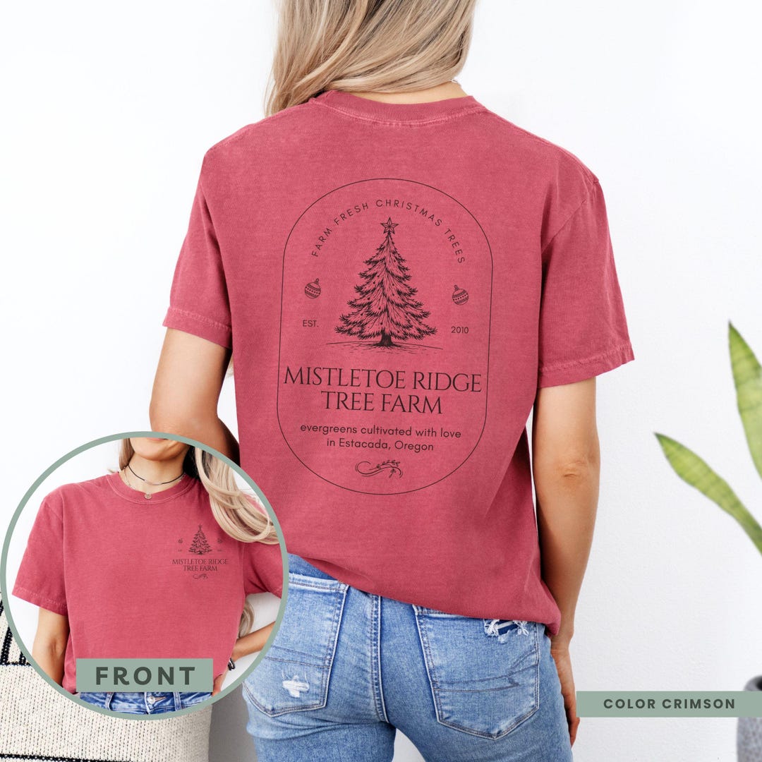 Personalized Christmas Tree Farm Shirt, Xmas Farm Lover, Custom Tree ...