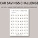 Car Savings Challenge, Car Savings, Car Tracker, Savings Challenge ...