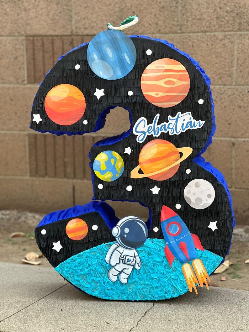 First Trip Around the World Pinata / Spaceship Piñata / Solar System ...