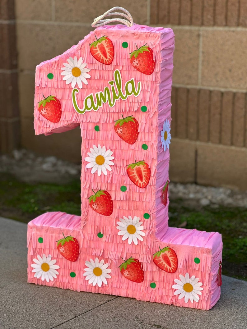 Strawberry Themed Piñata / Berry Sweet One Piñata / Daysi Pinata / Beer ...